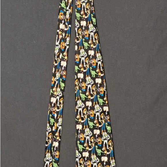Disney | Accessories | Disney Black And Green Cartoon Character Tie ...